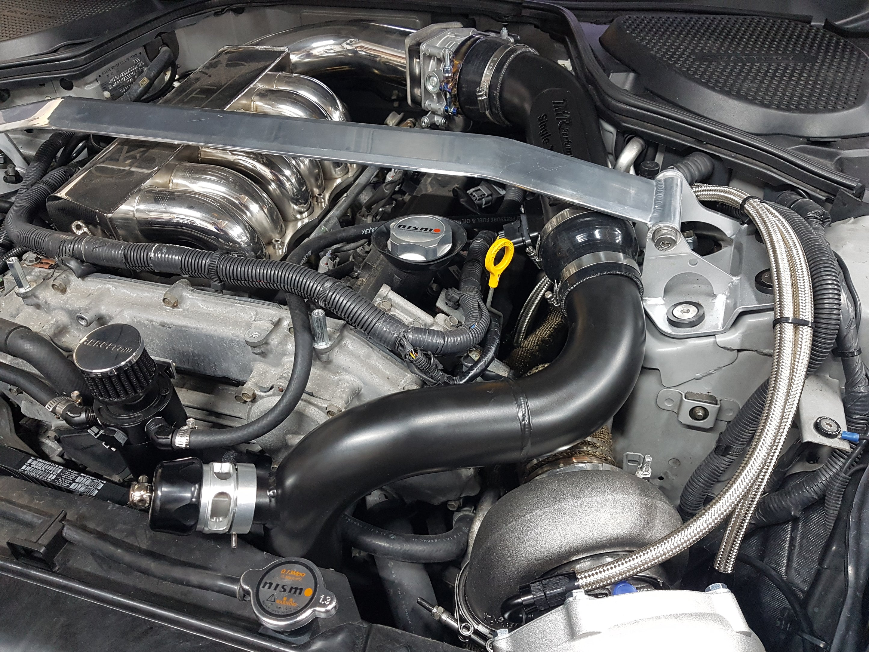 350Z & 350GT partial top mount single turbo kit – TMR Performance